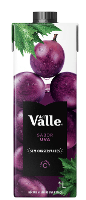 Refresco liquido sabor uva 1L - Del Valle