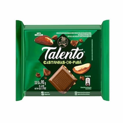 Chocolate Mini Talento Castanha do Pará 25g | Mano's Doces