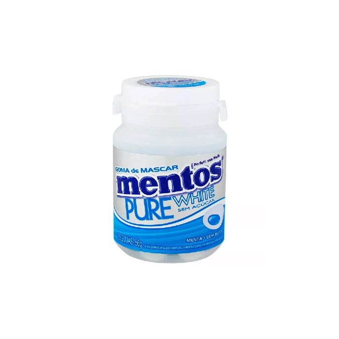 Chiclete Mentos Pure Fresh White 56g | Mano's Doces