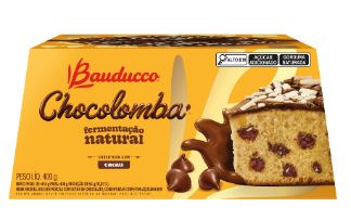 Chocolomba coberto com cacau e gotas de chocolate 400g - Bauducco