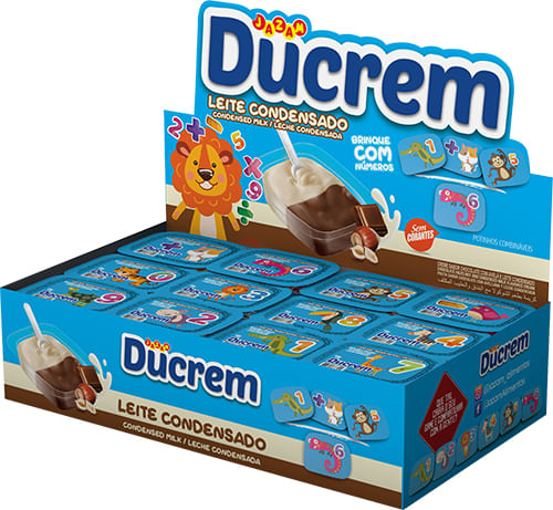 Creme sabor Leite condensado caixa com 48 unidades - Ducrem Jazam