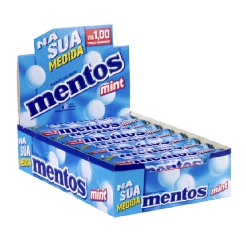 Pastilha Mentos Stick Mint Display 16x37g | Mano's Doces